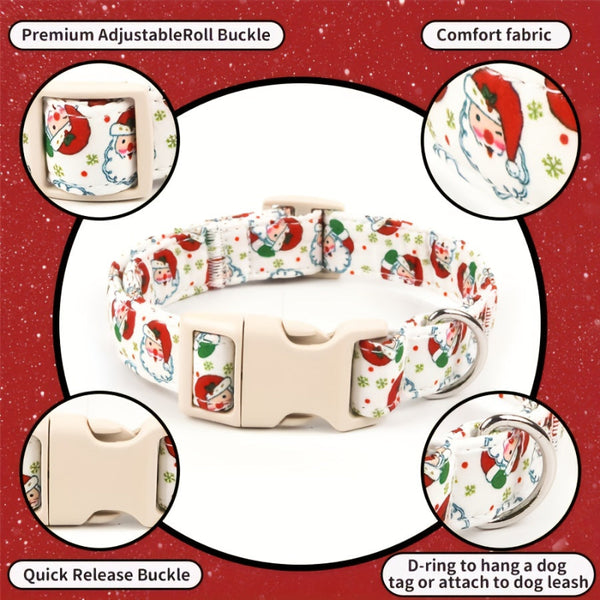 Adjustable Christmas Santa Claus Dog Collar | Poshdoglife.com - Posh ...